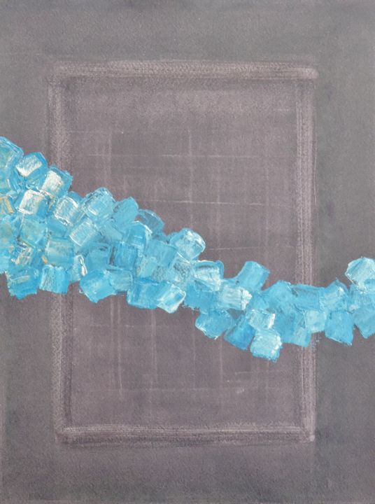 ADN blue - ROUSSEAU Jean daniel - Paintings & Prints, Abstract, Other ...