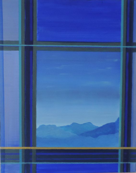 Composition blue - ROUSSEAU Jean daniel - Paintings & Prints ...