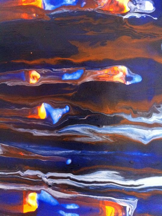 Abstract Original - Original Abstract on Paper by Mia Phlor - Paintings ...