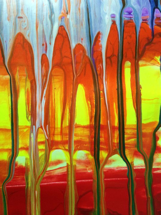 Abstract Original - Abstract on Paper - Paintings & Prints, Abstract ...