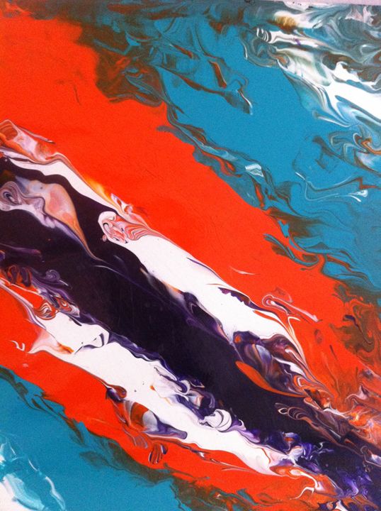 Abstract Original - Original Abstract on Paper by Mia Phlor - Paintings ...