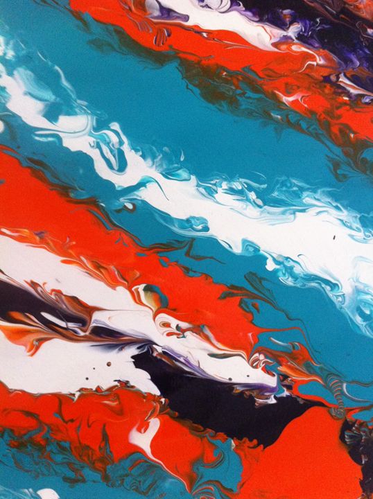 Abstract Original - Original Abstract on Paper by Mia Phlor - Paintings ...