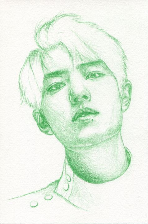 Xiao Zhan UNIQ Asian Actor - Swan20 - Drawings & Illustration, People ...