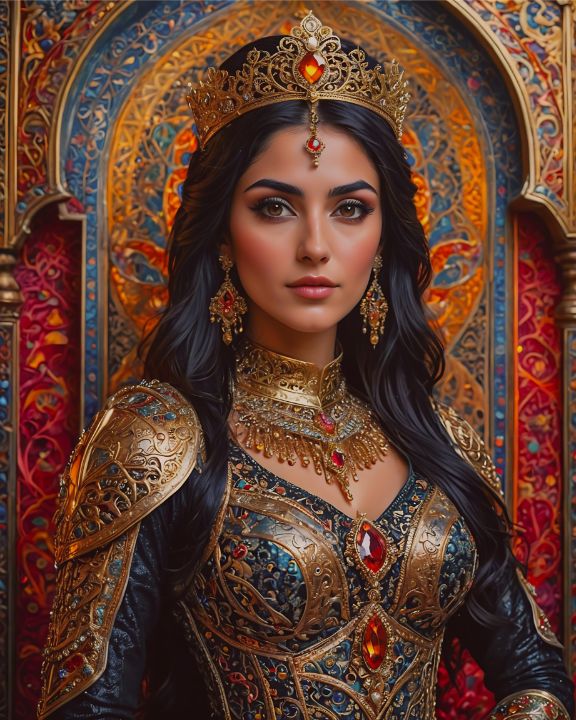 Fantasy Arabic Princess Portrait - DesignsByRenee - Digital Art & AI ...