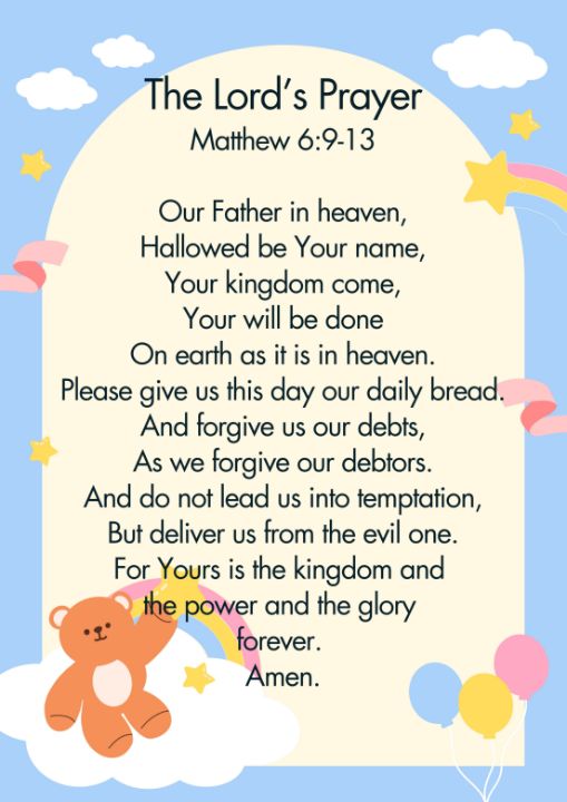 The Lord's Prayer for Children - DesignsByRenee - Digital Art & AI ...
