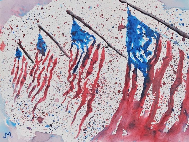 Flags on the 4th - Jason Mosley - Paintings & Prints, Politics ...