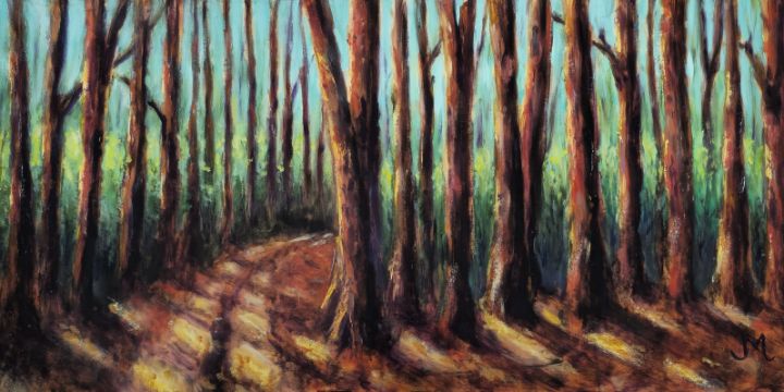 In the pines - Jason Mosley - Paintings & Prints, Landscapes & Nature ...