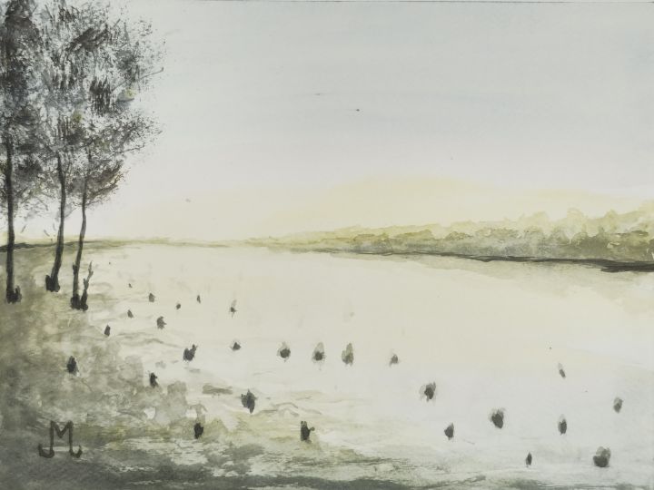 Hazy cypress swamp - Jason Mosley - Paintings & Prints, Landscapes ...