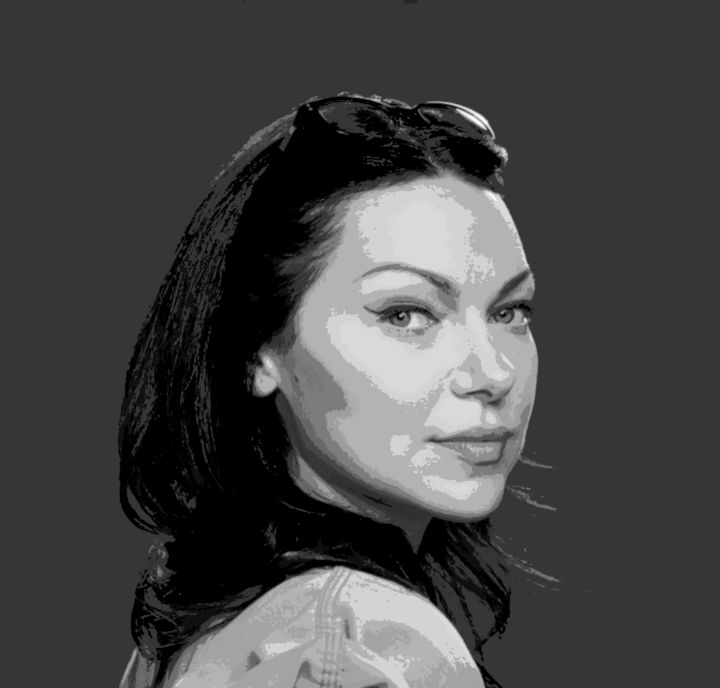 Laura Prepon Black & White Portrait - 6LNK - Paintings & Prints, People ...