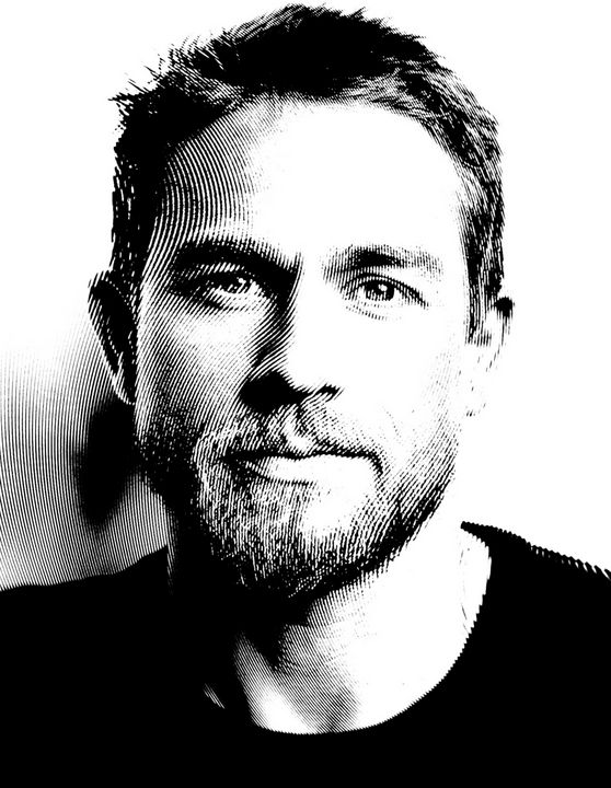 Linocut Portrait Of Charlie Hunnam - 6LNK - Paintings & Prints, People ...