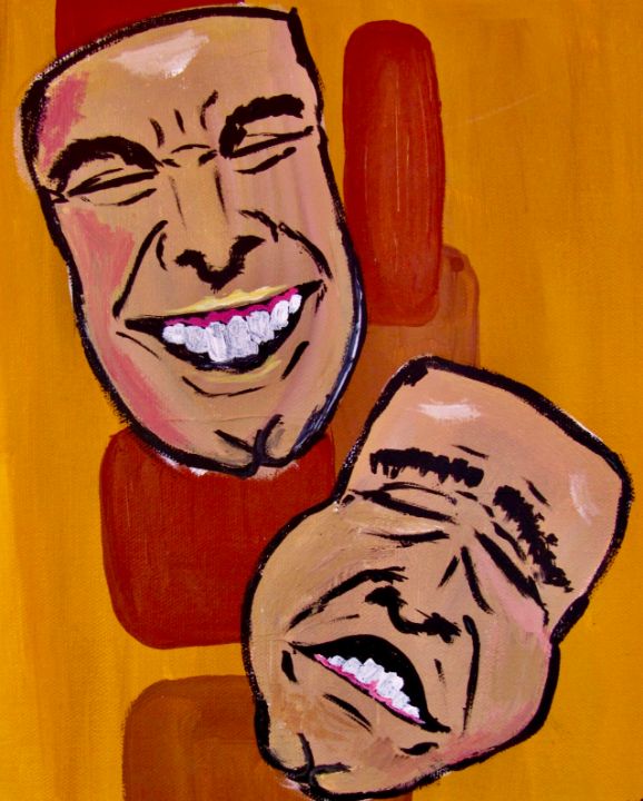 Ray DeVito- Comedy/Tragedy - CK_inc and paint by Michelle Dillard ...