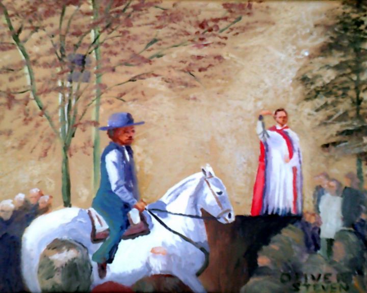 "Horse Blessing" - Oliver Steven Merriam - Paintings & Prints, Ethnic, Cultural, & Tribal, Other ...