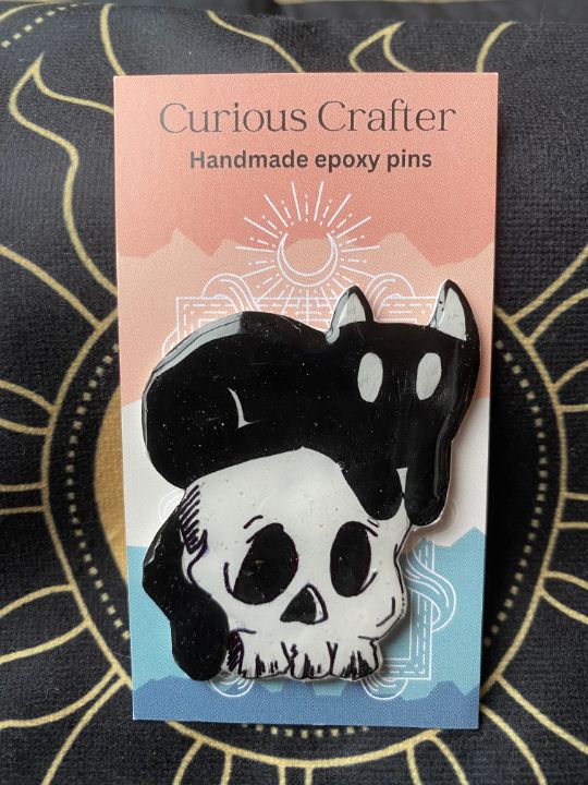 Skull cat - Curious Crafter - Drawings & Illustration, Holidays ...
