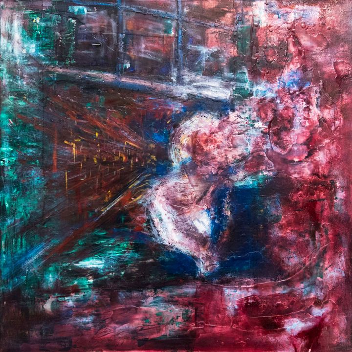 Woman in the Window One - Studio 88 - Paintings & Prints, Abstract ...