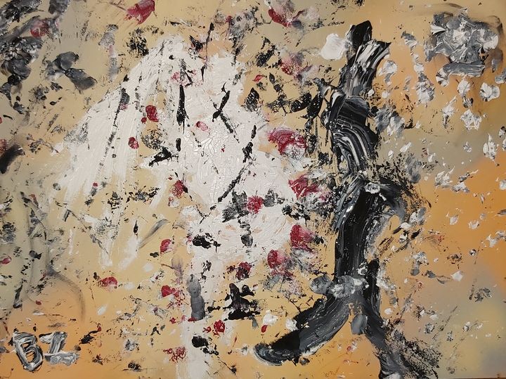 bonding - Zalan Ballai - Paintings & Prints, Abstract, Figurative - ArtPal