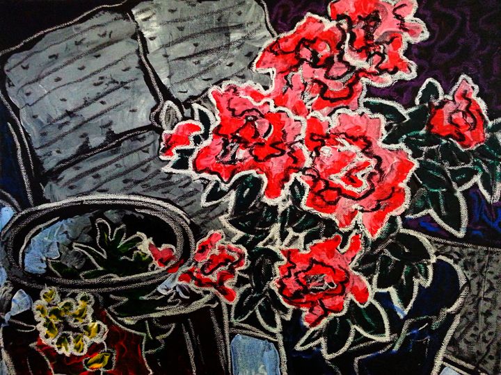 Porch Flowers - David Turner Fine Art - Paintings & Prints, Flowers ...