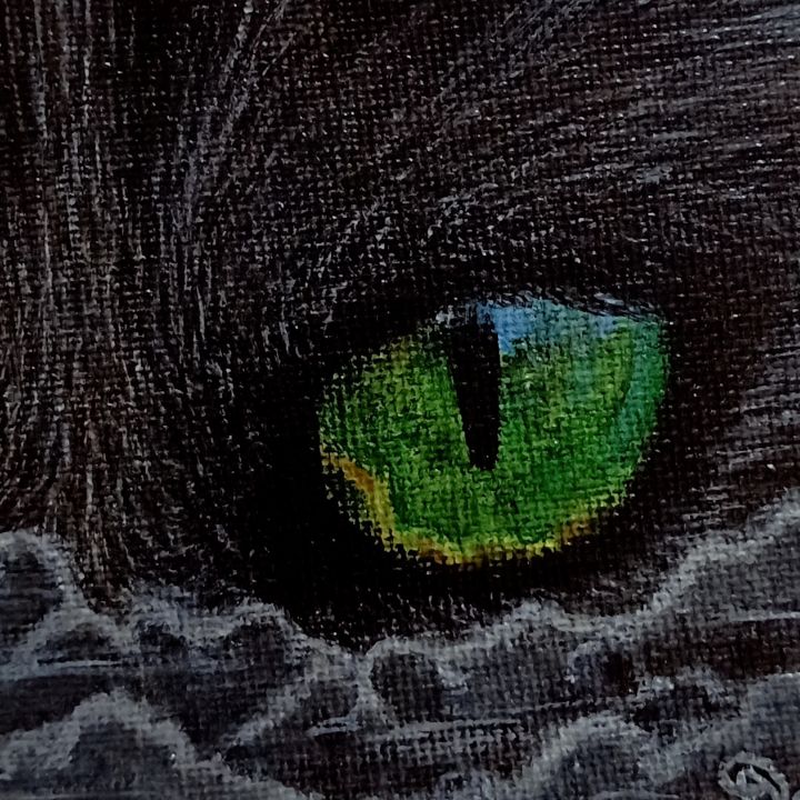 Cat Eye - Akshaya Art Works - Paintings & Prints, Animals, Birds ...