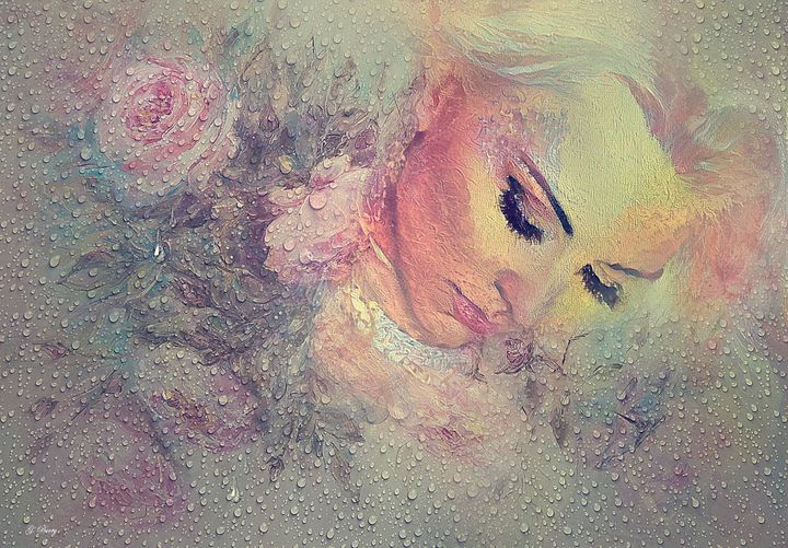 DEW ON THE ROSES 0093 - Gayle Berry - Digital Art & AI, Fantasy ...