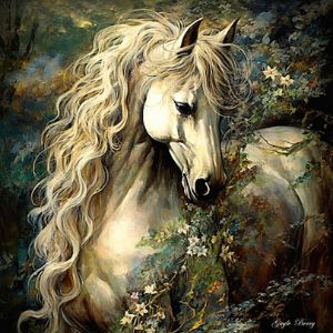 WHITE BEAUTY - Gayle Berry - Paintings & Prints, Animals, Birds, & Fish ...