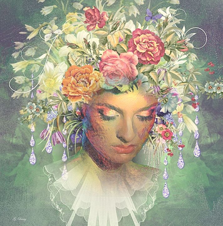 WHITE LACE 002 - Gayle Berry - Digital Art & AI, Fantasy & Mythology ...