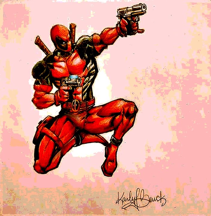 "Deadpool" - Green Gallery (gg) - Paintings & Prints, Childrens Art ...