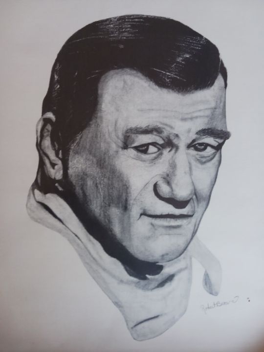 John wayne - Robert brown - Drawings & Illustration, People & Figures ...