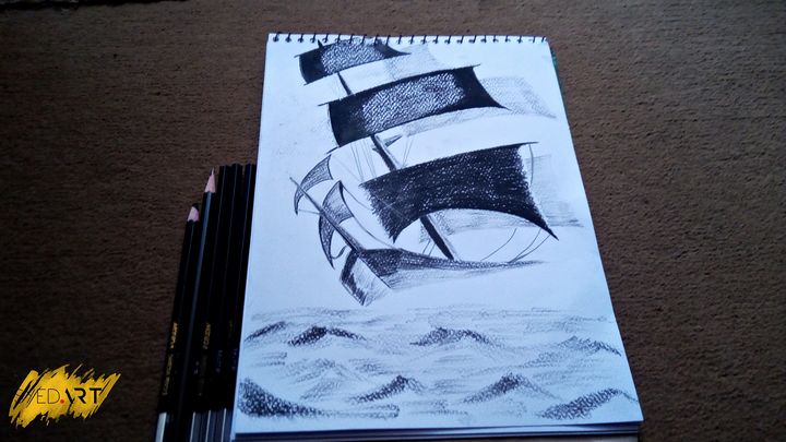 Traditional Ship Drawing