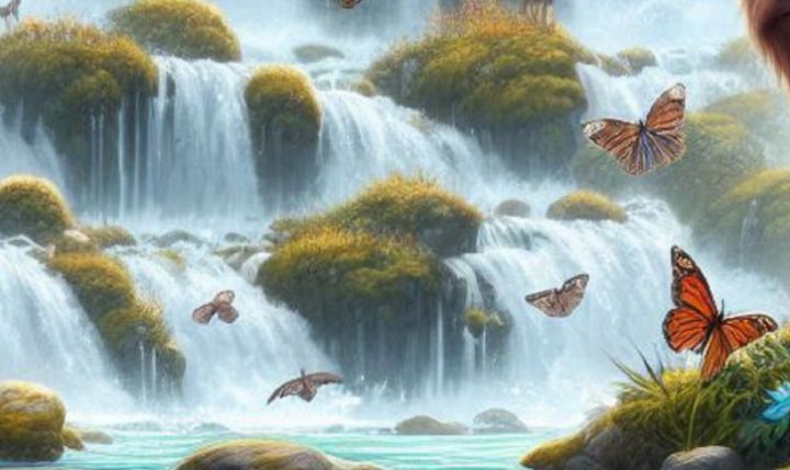 waterfall butterfly - themistoklis1 - Digital Art & AI, Landscapes ...