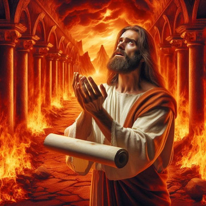 JESUS prays save them from hell - themistoklis1 - Digital Art & AI ...