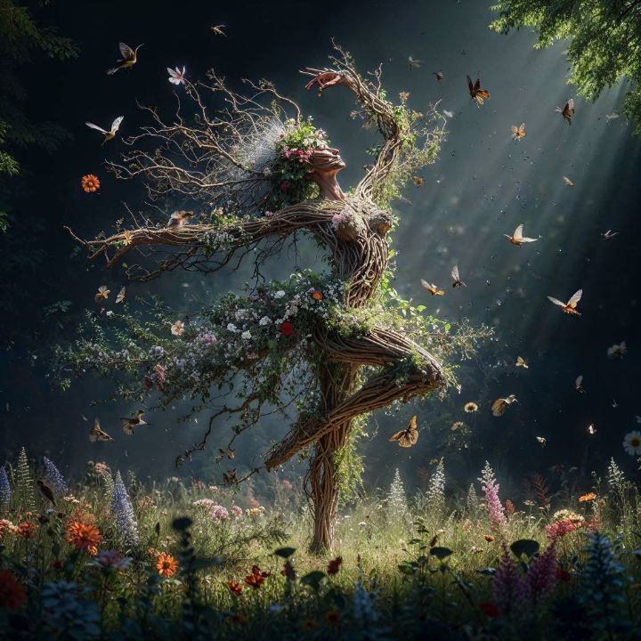 Dancing nymph - Johannes Karnatz - Drawings & Illustration, Fantasy ...