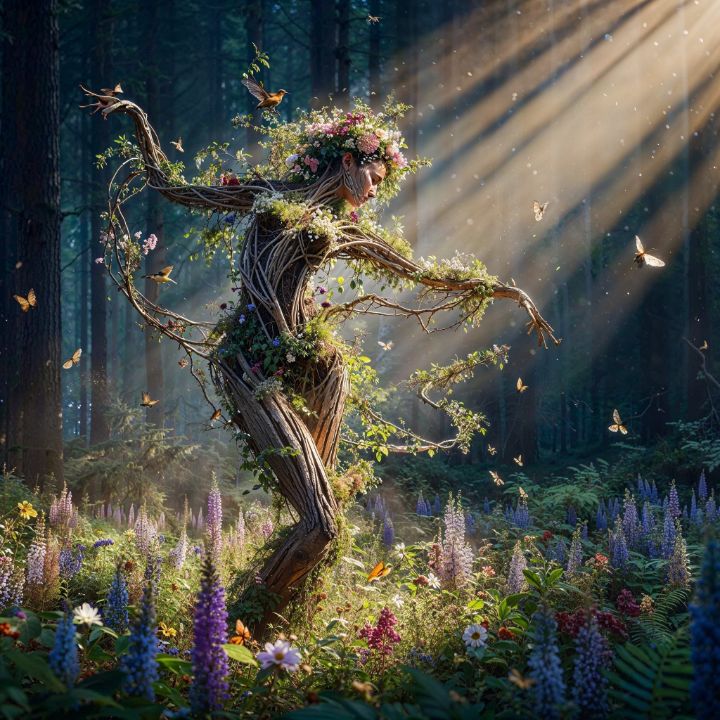 Dancing nymph - Johannes Karnatz - Drawings & Illustration, Fantasy ...