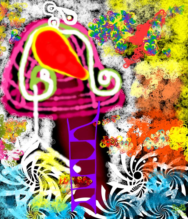 Star Bell Tower with Ladder - J.R.Picott - Paintings & Prints ...