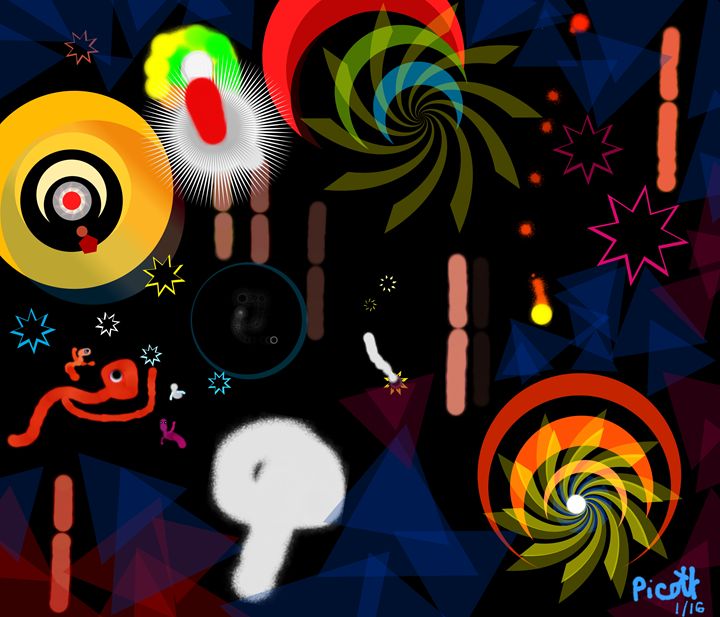 New Years Eve - J.R.Picott - Paintings & Prints, Astronomy & Space ...