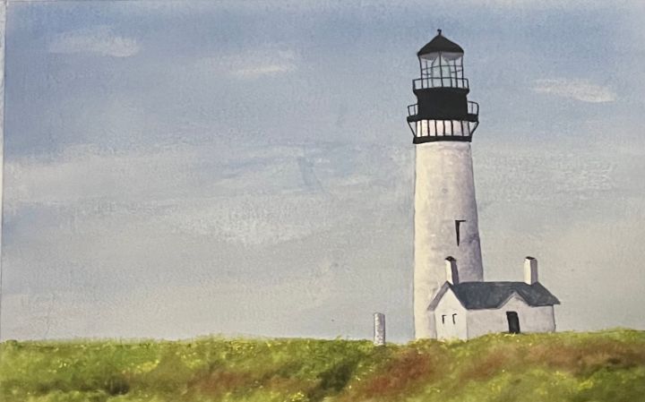 Yaquina Head Lighthouse - Steve Prentice - Paintings & Prints ...