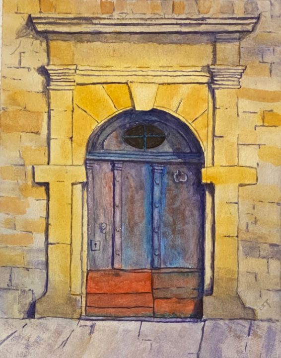 Rustic doorway - Steve Prentice - Paintings & Prints, Buildings ...