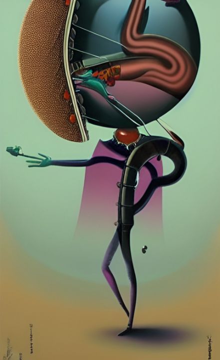 String Man - Marz Rebel - Digital Art & AI, Abstract, Other Abstract ...