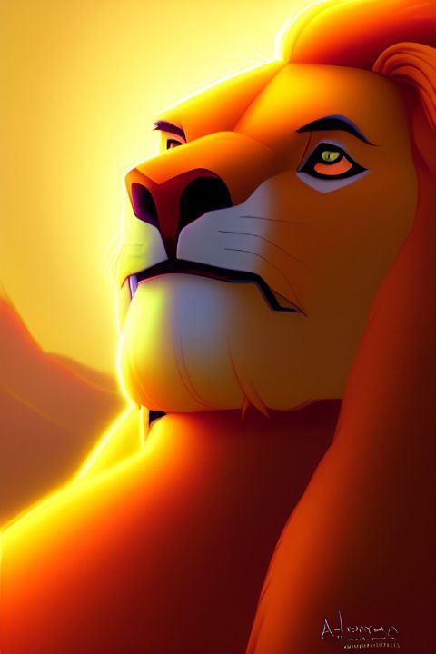 Master Lion - Marz Rebel - Digital Art, Abstract, Other Abstract - ArtPal