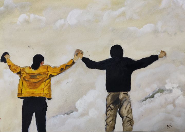 Above the cloud - Kumar Guarav - Paintings & Prints, Landscapes ...