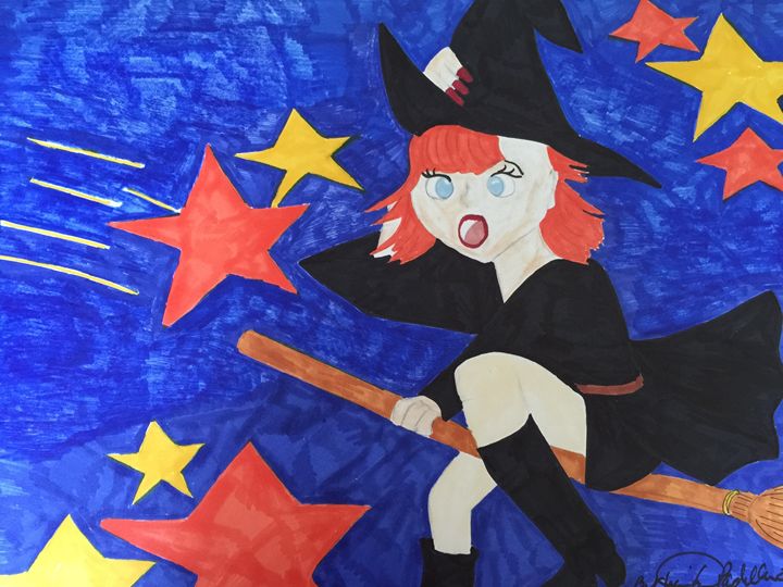 A Good Witch - Rita Arts Gallery - Drawings & Illustration, Fantasy ...