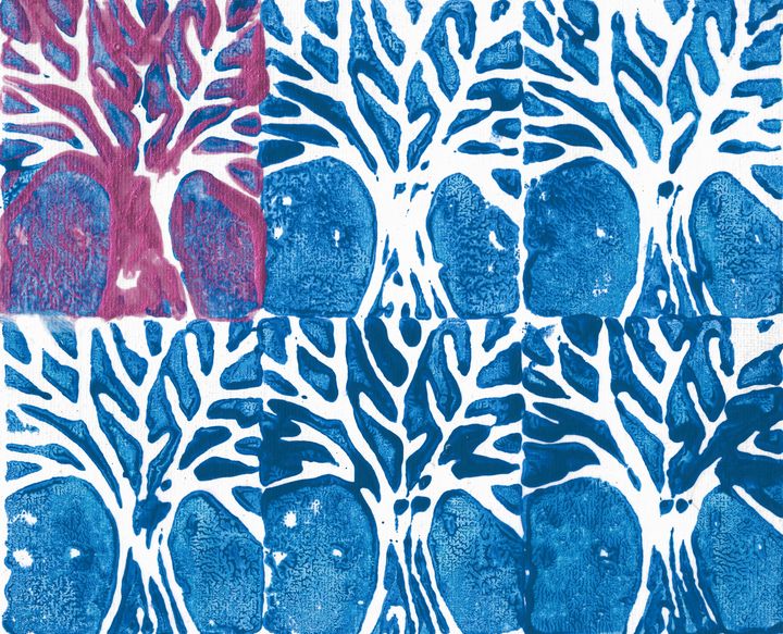 Blue Trees - Chris Doyle - Paintings & Prints, Landscapes & Nature ...