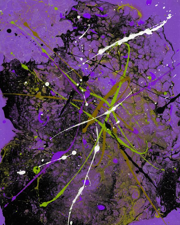 Splat In Purple - Chris Doyle - Paintings & Prints, Abstract, Organic ...