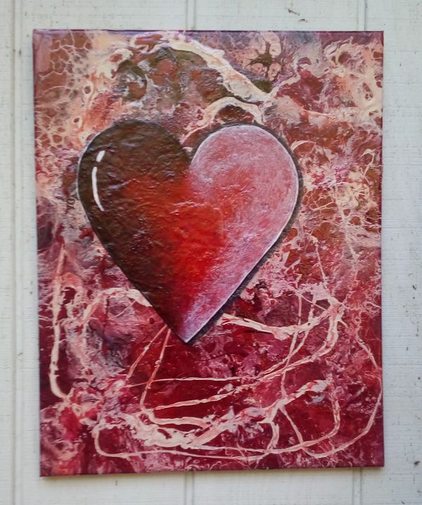 Heart - Chris Doyle - Paintings & Prints, Abstract, Geometric - ArtPal