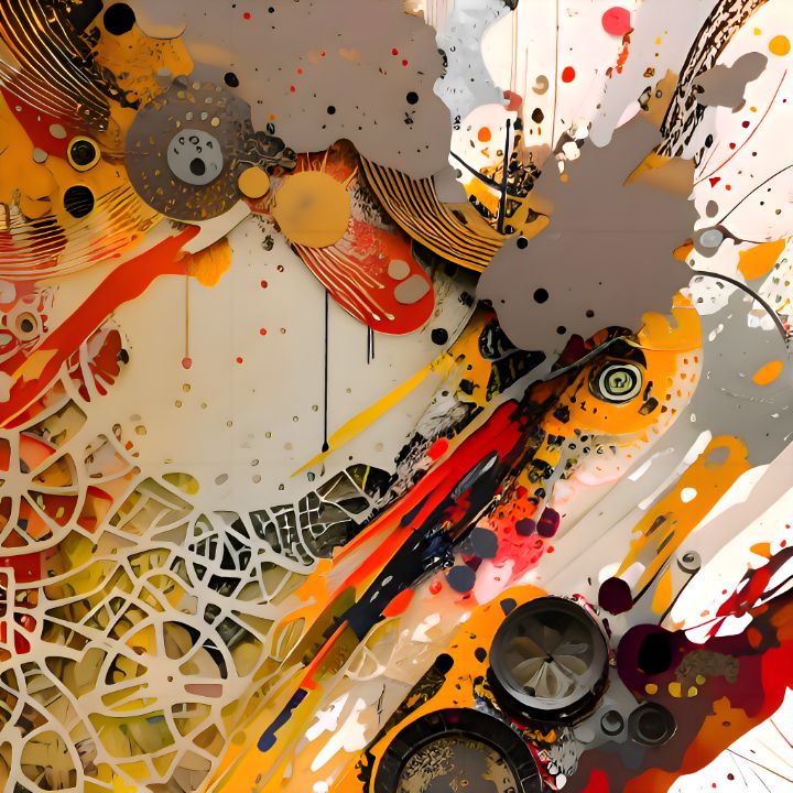 Abstract Lines and Dots - Laurie'sArt111 - Digital Art & AI, Abstract ...