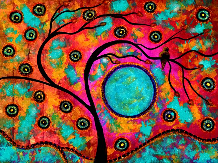 Whimsical Blue Moon Rising - Laurie'sArt111 - Digital Art & AI ...