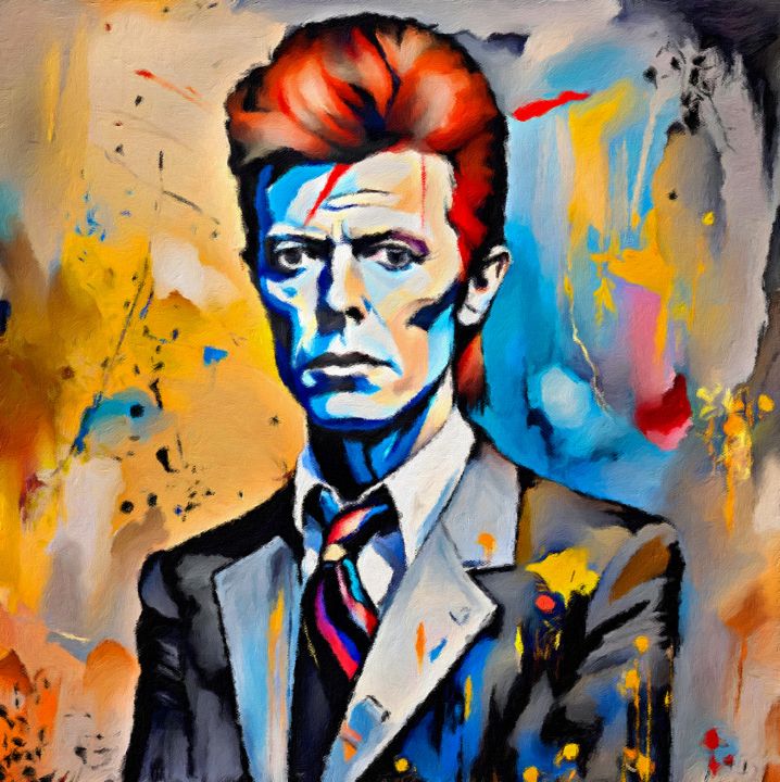 David Bowie Art - Laurie'sArt111 - Paintings & Prints, Entertainment ...