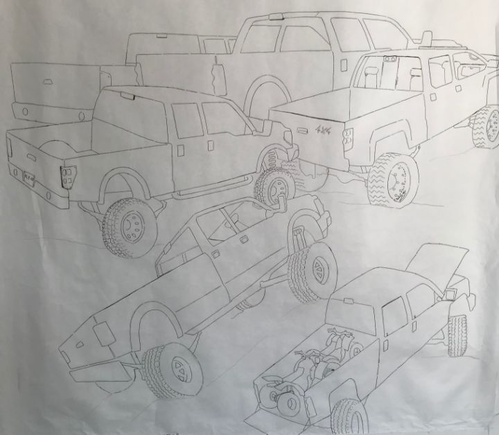 Am A Big Boy Now 4by4 Trucks - Robert Earl - Drawings & Illustration ...