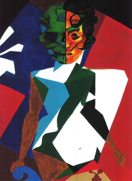 Death & Man - Forrest Wilson - Paintings & Prints, Abstract, Figurative ...