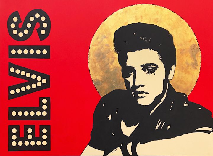 Saint Elvis 8x10” giclée - Art by James Rall - Paintings & Prints ...