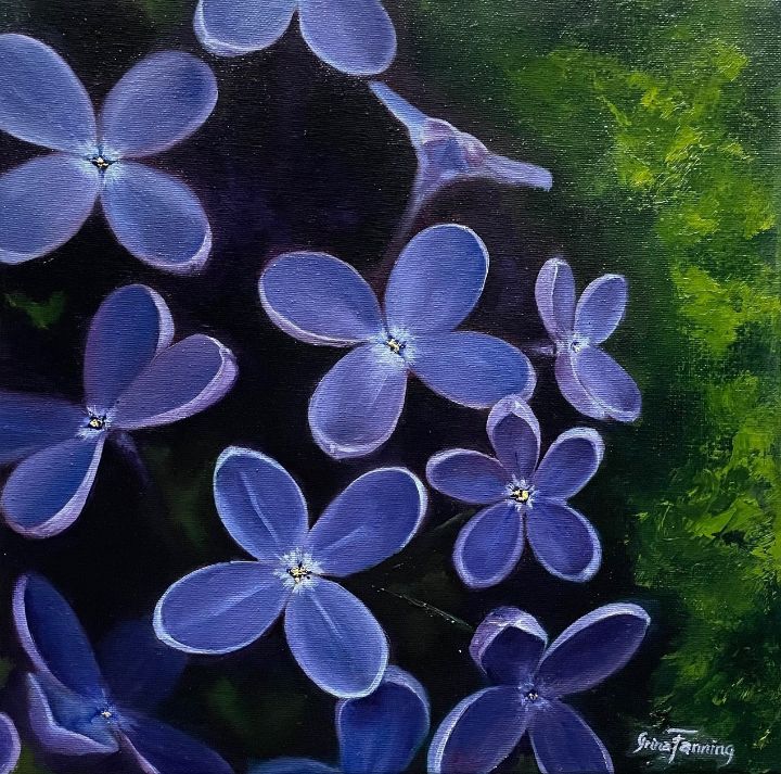 Purple Petals in Bloom - Irina Fanning - Paintings & Prints, Flowers ...