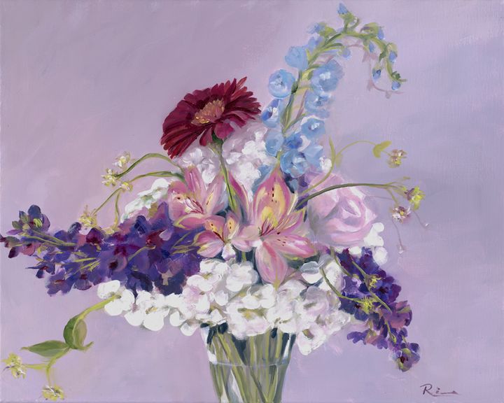 Cheerful - Kathy Rivera Fine Art - Paintings & Prints, Flowers, Plants ...